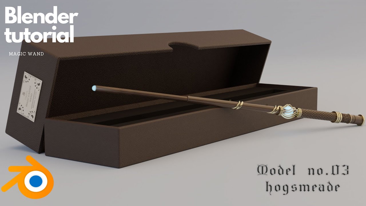 Blender tutorial | Hogwarts magic wand - timelapse - YouTube