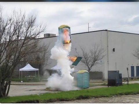 Is a porta potty explosion proof? - YouTube