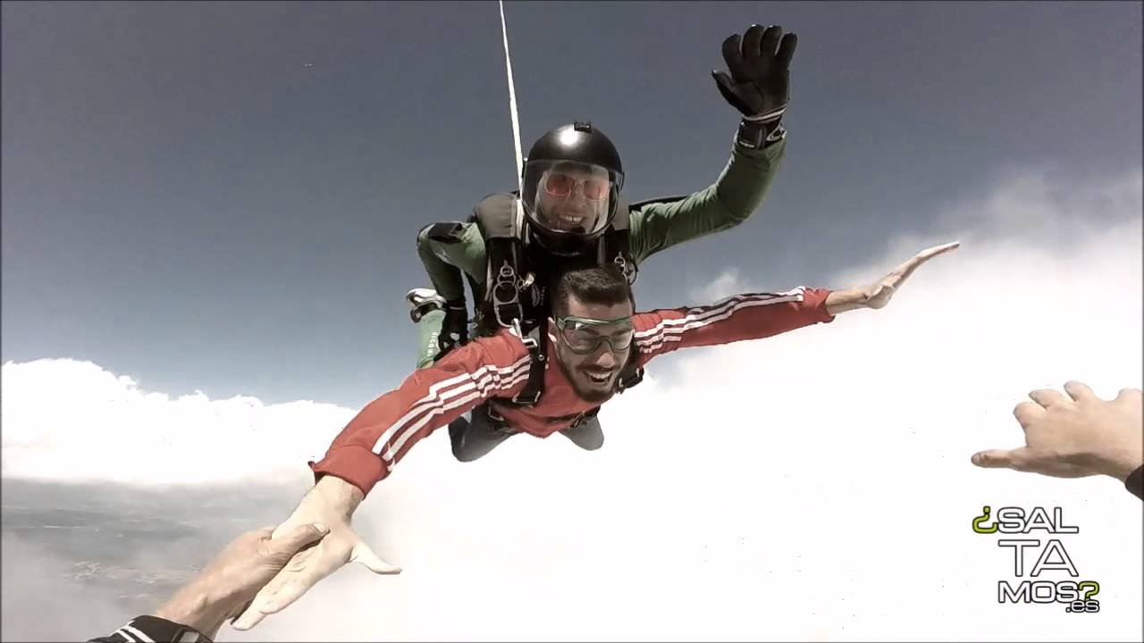 Skydiving above Barcelona - YouTube