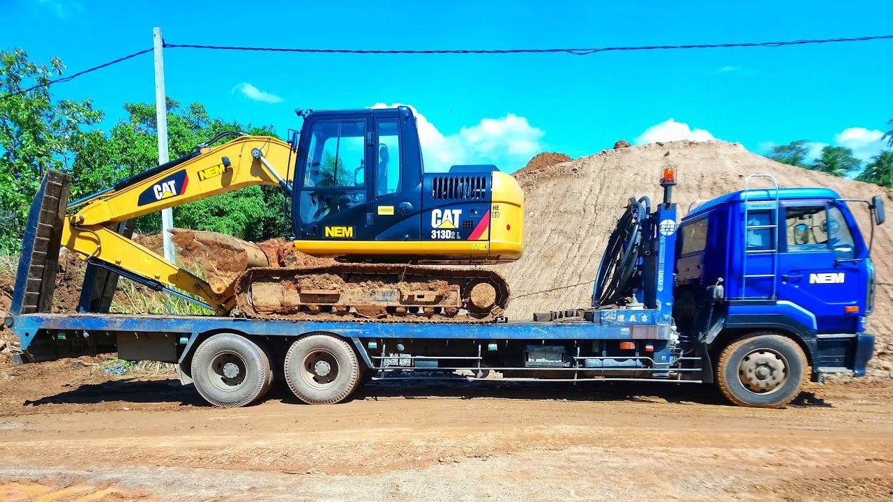 තවත් දවසක,හවසක | CAT 313D2L Excavator |NEM Construction @Central ...