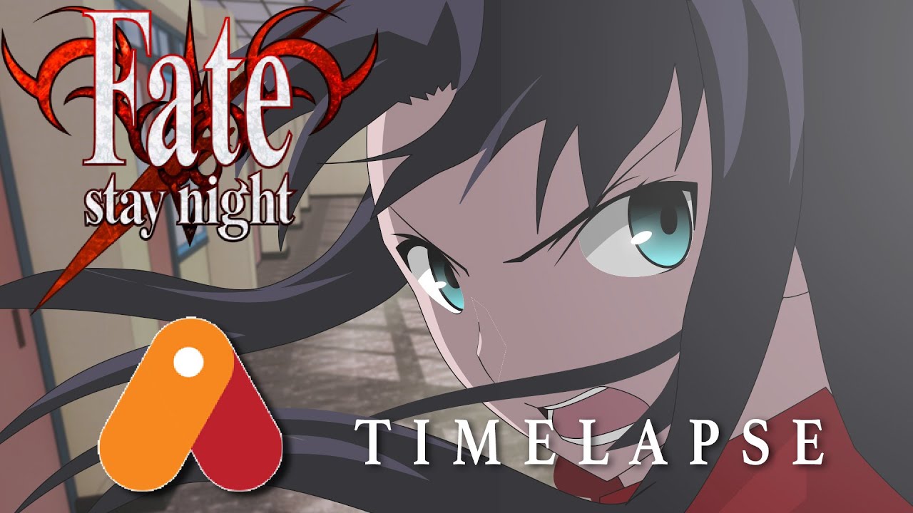 How to Create Anime - Fate Stay Night Anime Studio Timelapse - YouTube