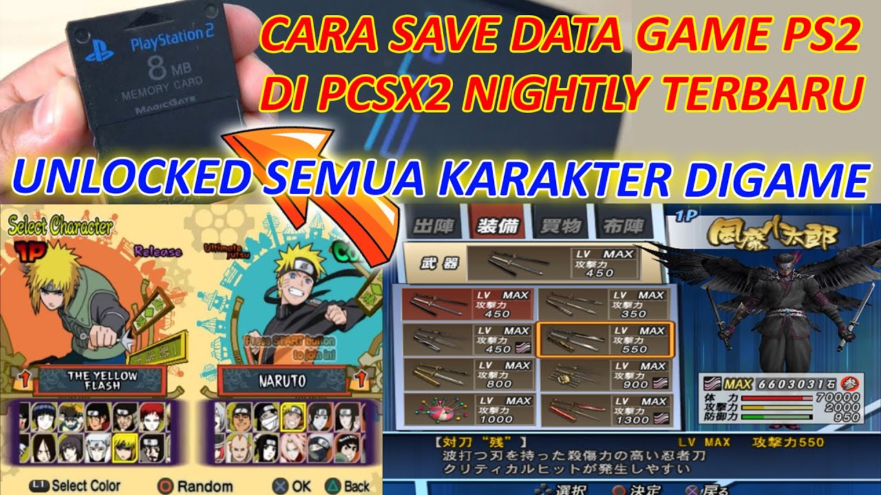CARA MUDAH SAVE MEMORI GAME PS2 DI PCSX2 | SEMUA GAME PS2 BISA! LENGKAP ...