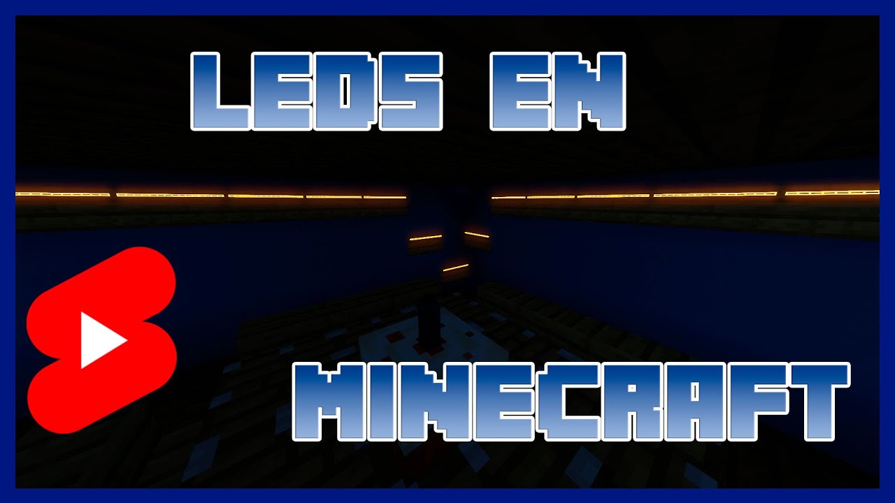 COMO HACER LEDS EN MINECRAFT - YouTube