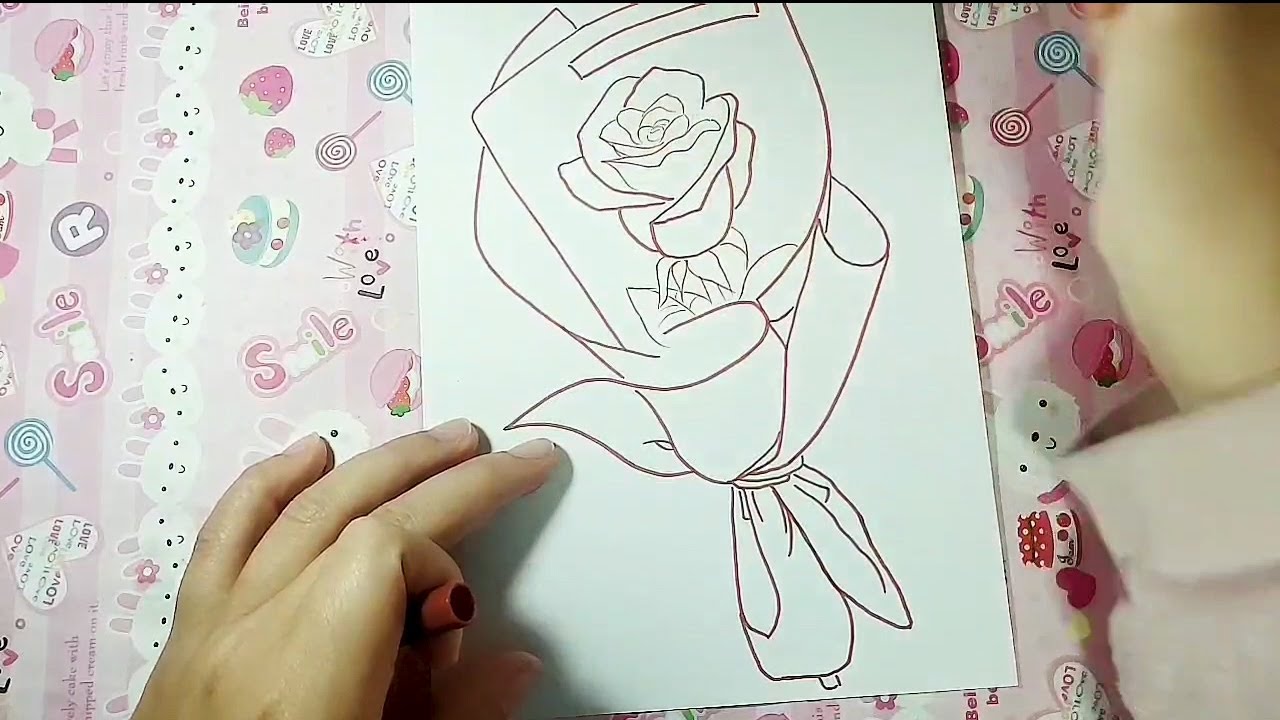 How To Draw Valentine day Flowers Surprise - YouTube