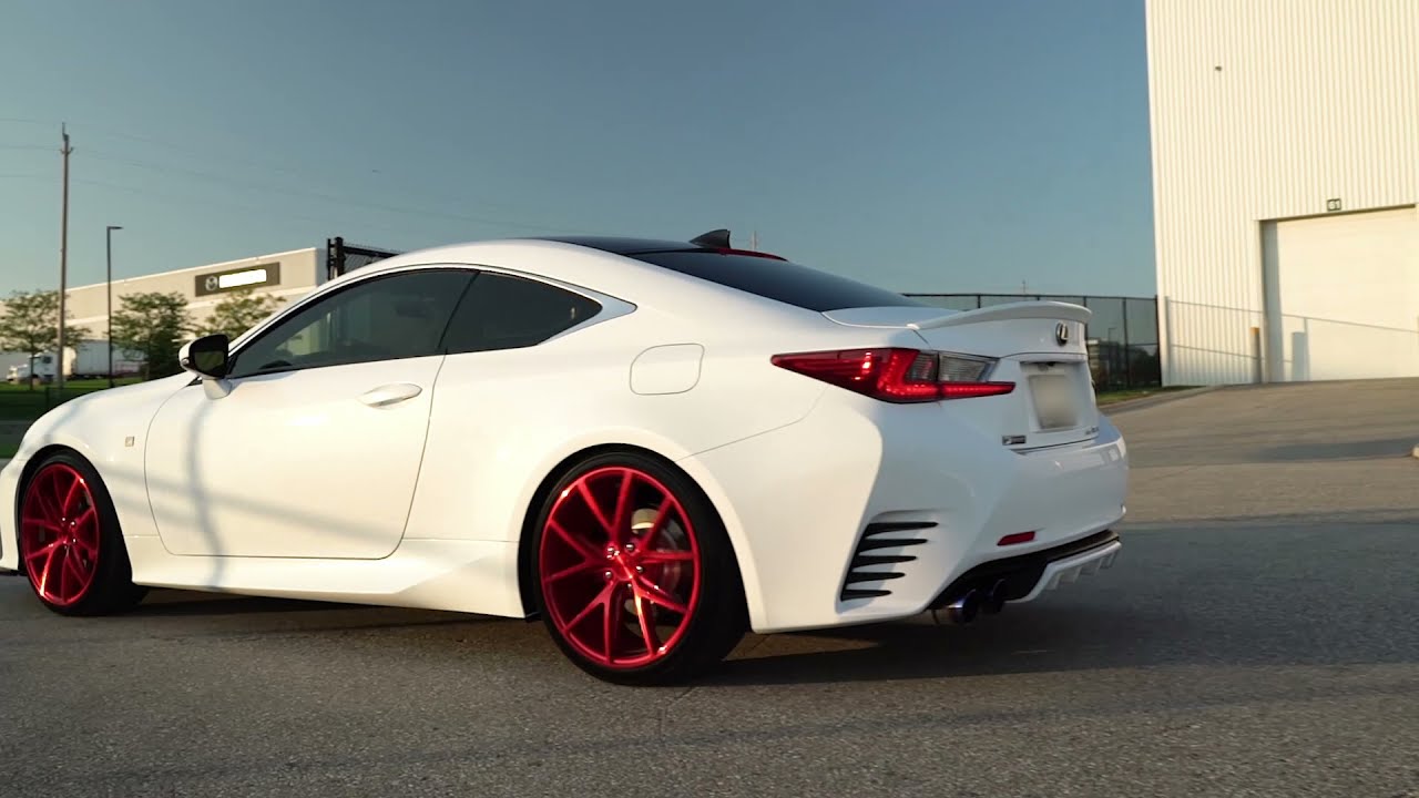 Lexus RC350 Slammed on 20" Niche Rims, Apexi Extreme Catback Exhaust ...