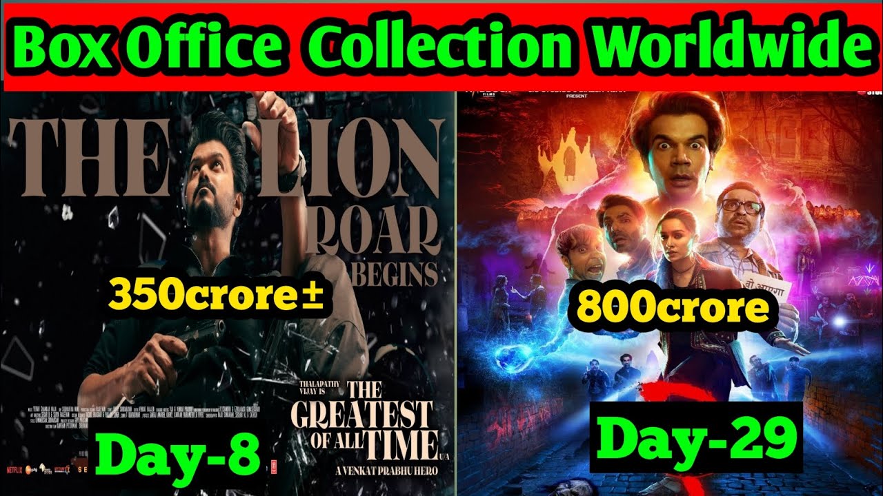 The GOAT vs Stree 2 Box Office Collection/ The Greatest Of All Time ...