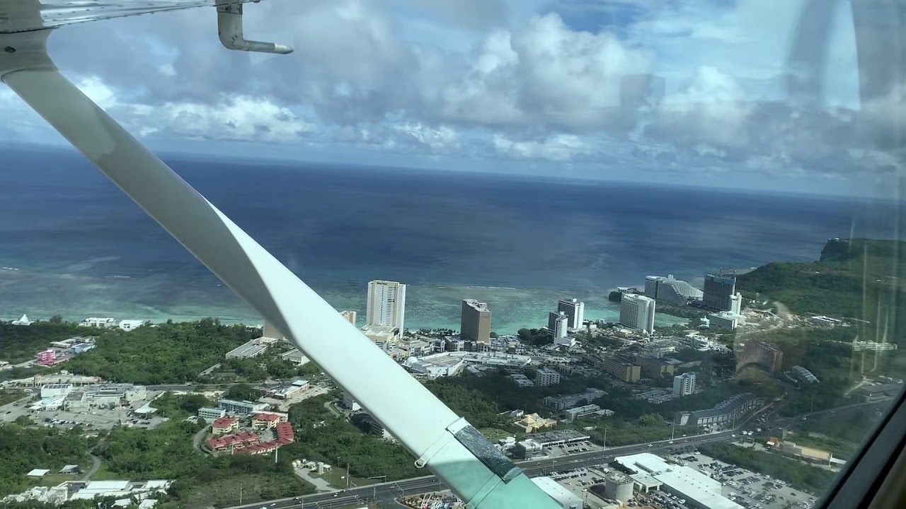 SKY GUAM CESSNA 172 FLIGHT OVER THE ISLAND - YouTube