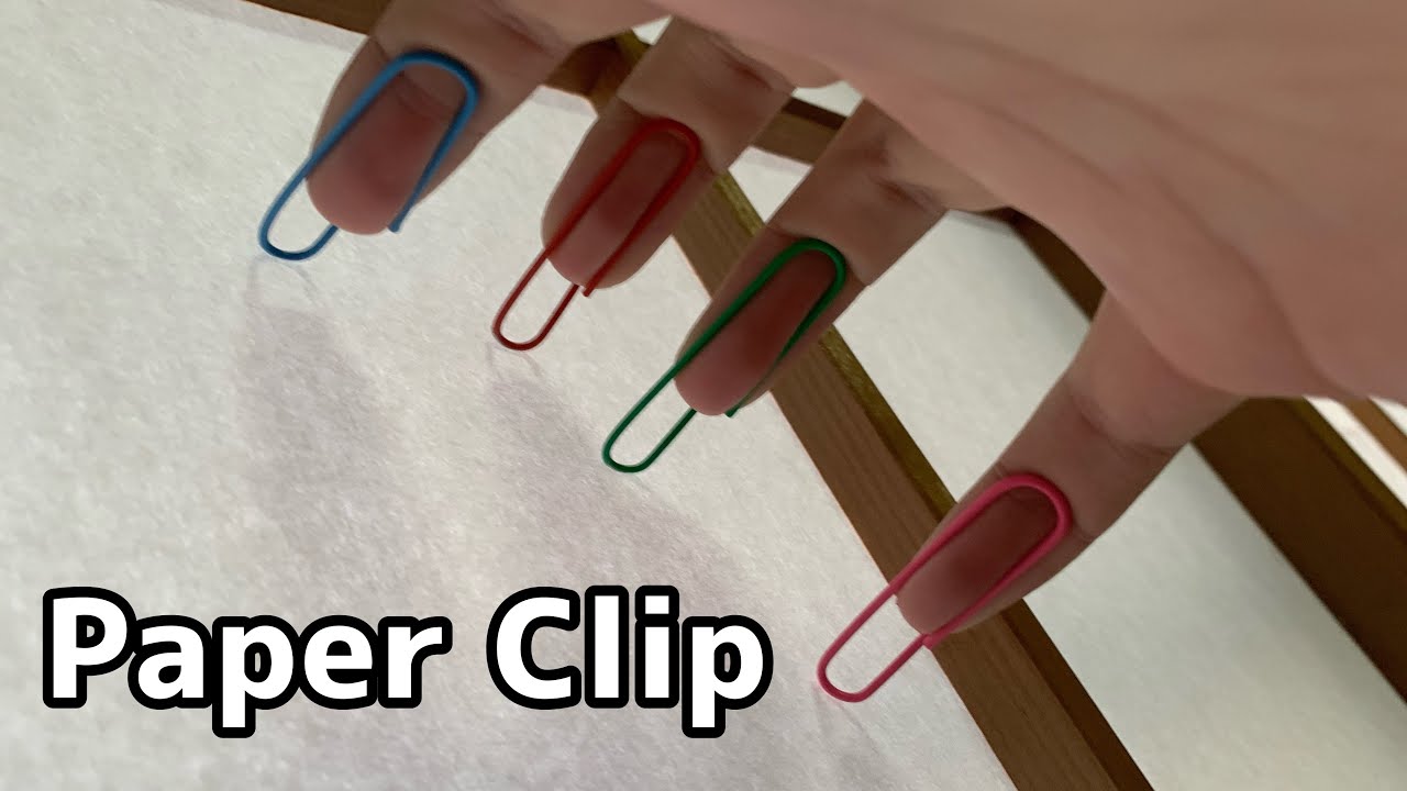 指にクリップをつけてASMR📎 clip on finger＋paper sliding door＋Tapping & Scratching ...