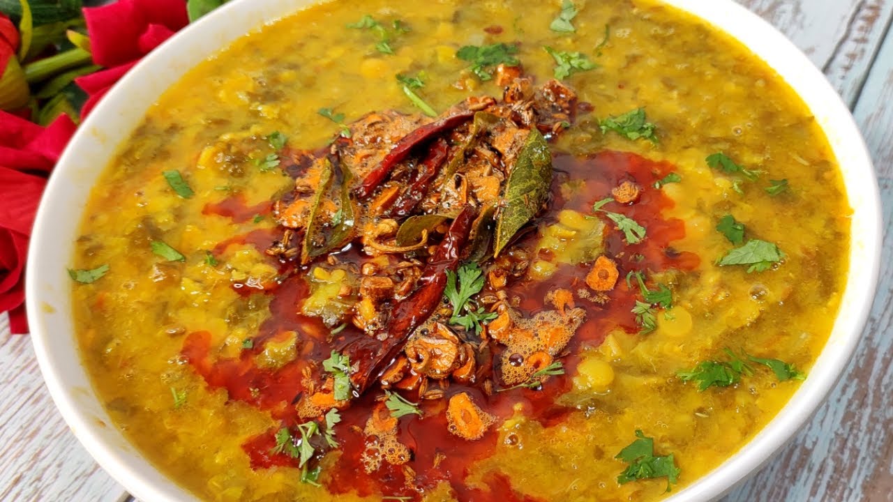 सरसों के साग वाली दाल बनाने का तरीका। sarso ke saag wali dal। sarso ...