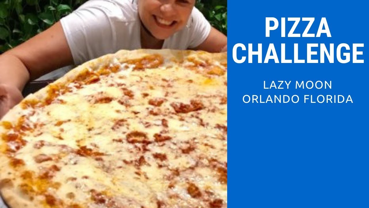 Lazy Moon Pizza Orlando - Largest Pizza challenge - YouTube