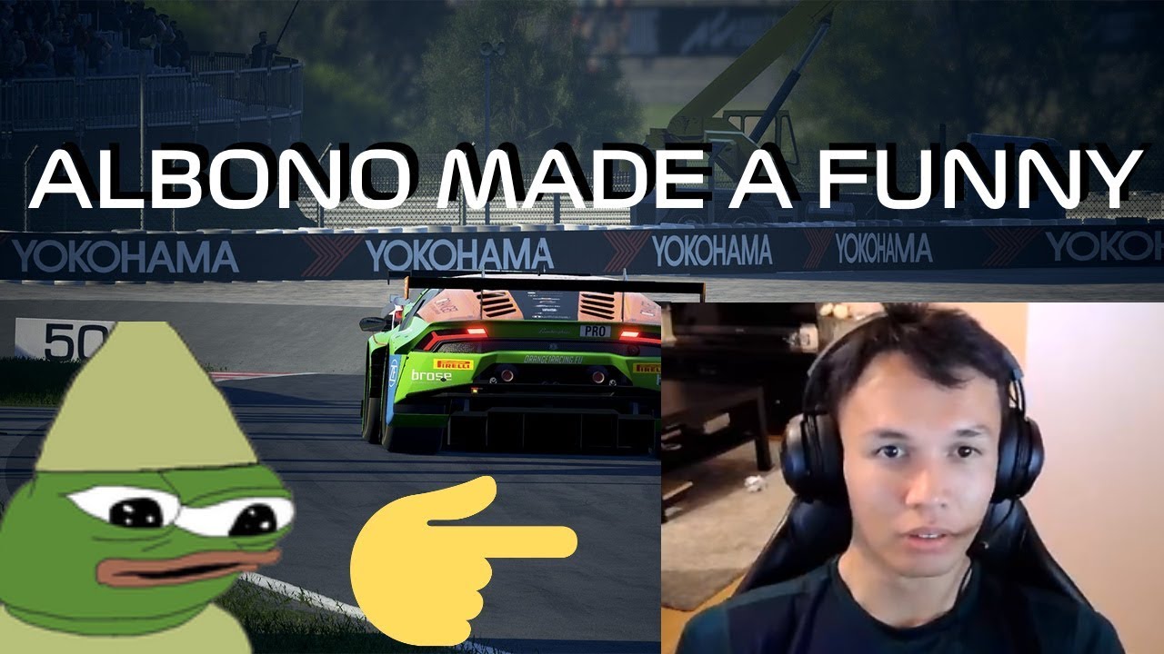 Alex Albon made a funny - YouTube