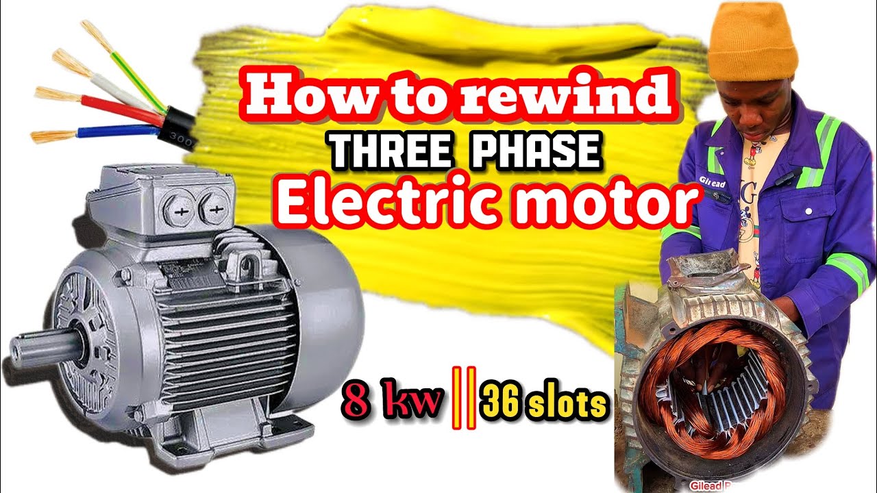 How to rewind three-phase electric motor, low speed,36 slots, delta ...