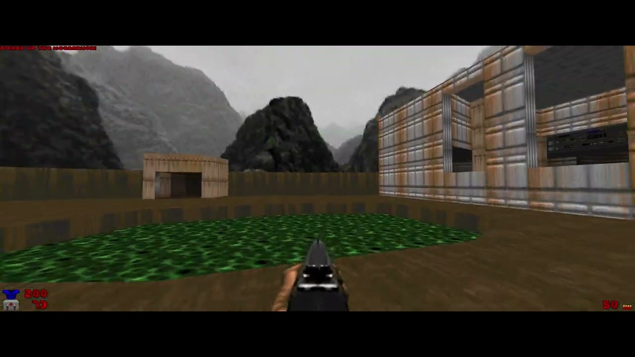 Doom - first level - ultra difficulty - running on FreeBSD - YouTube