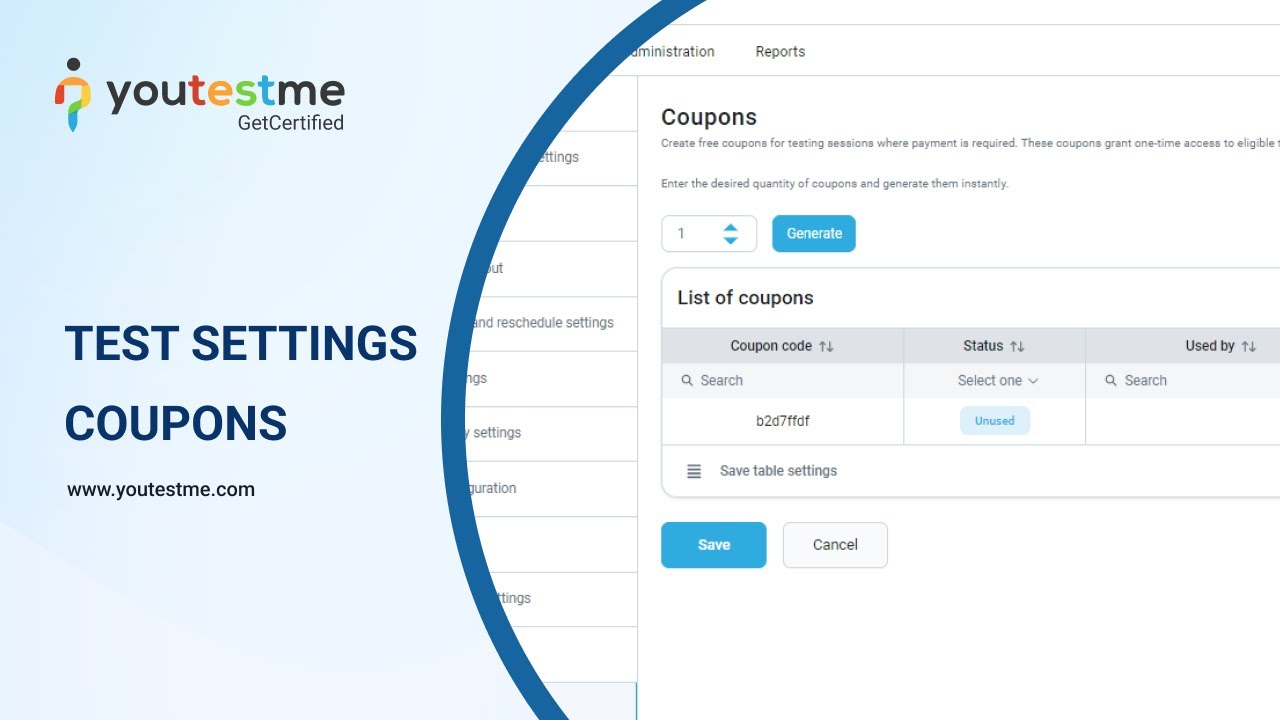 YouTestMe GetCertified 12 - Manage Tests Coupons - YouTube