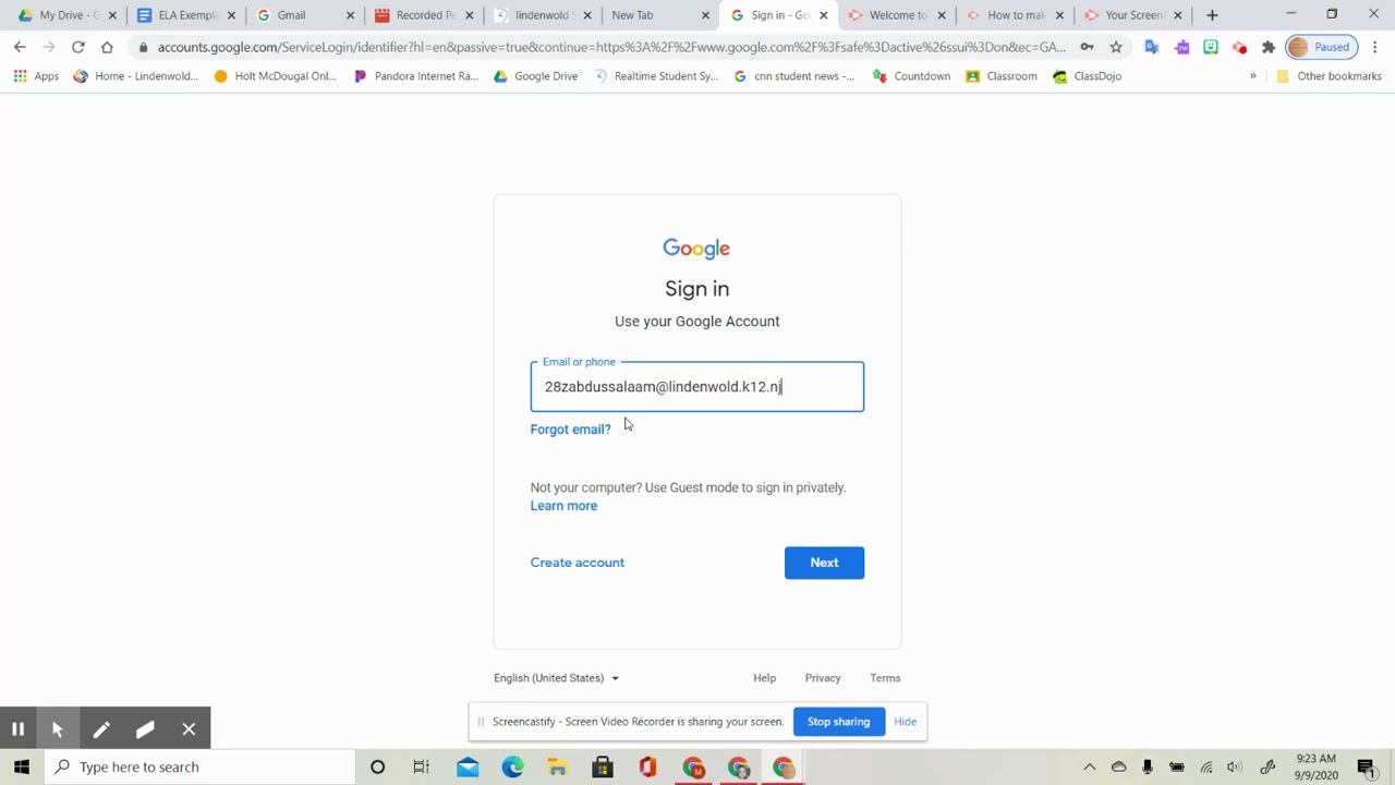 How to log into Google & Google Classroom - YouTube