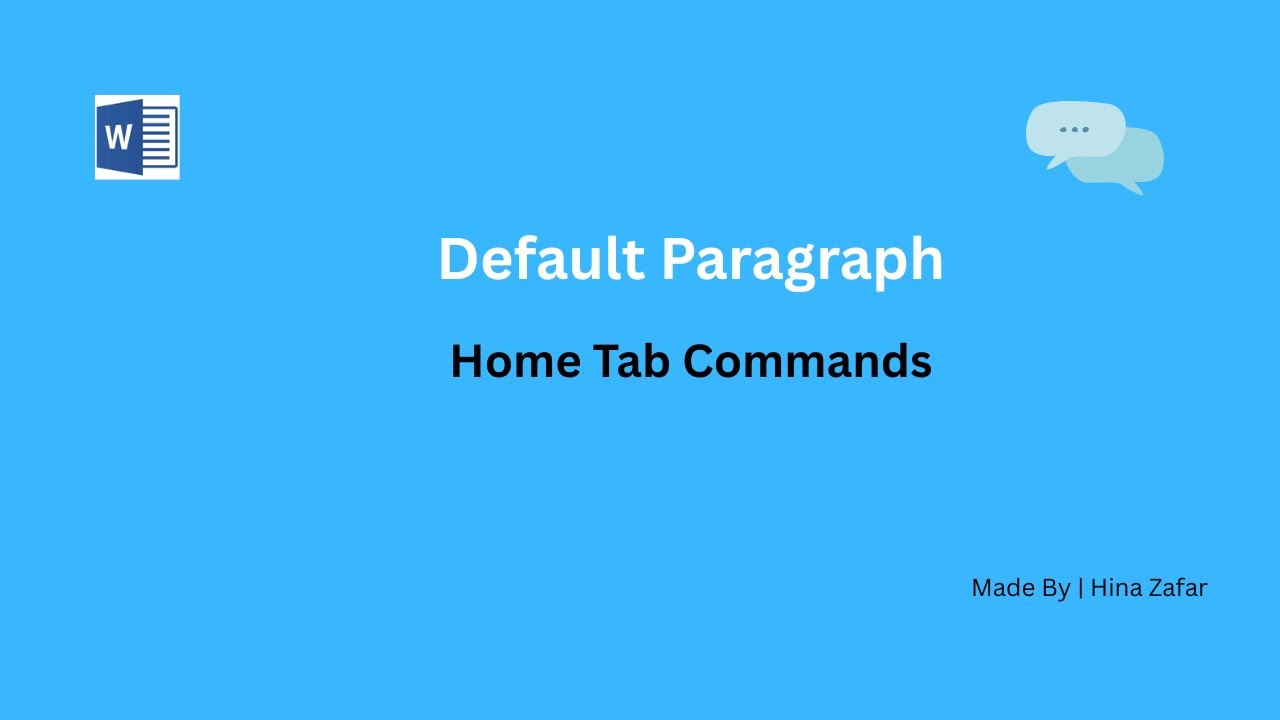MS Word Home Tab Default Paragraph setup Tutorial | Office Tips with ...