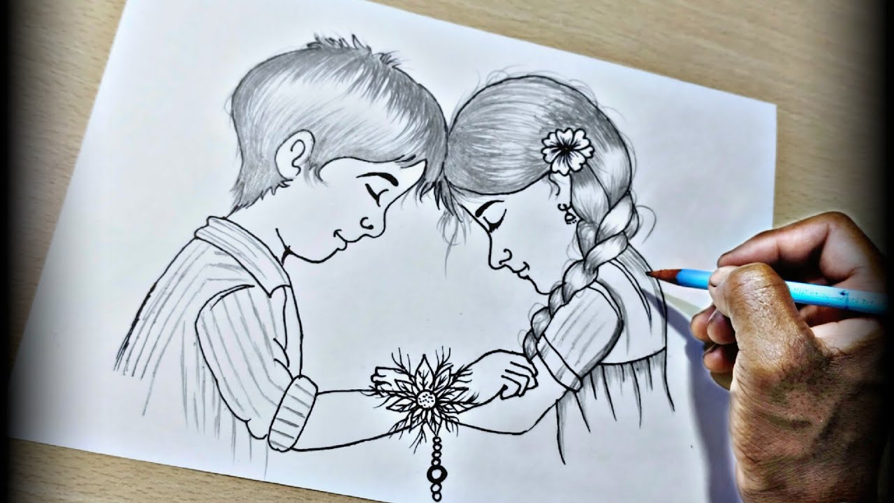 How To Draw A Raksha Bandhan Special | Raksha Bandhan Easy Drawing ...