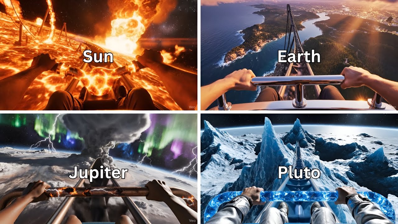 Roller Coaster Through the Solar System - YouTube