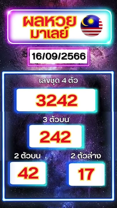 ผลมาเลย์16/9/66 #ผลหุ้นวันนี้ #มาเลย์ - YouTube