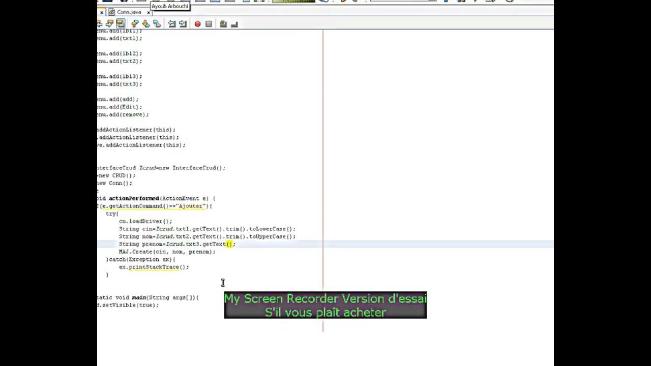 CRUD SWING JAVA - YouTube