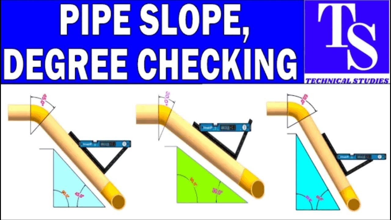 HOW TO CHECK THE SLPOE OR DEGREE OF A PIPE. - YouTube