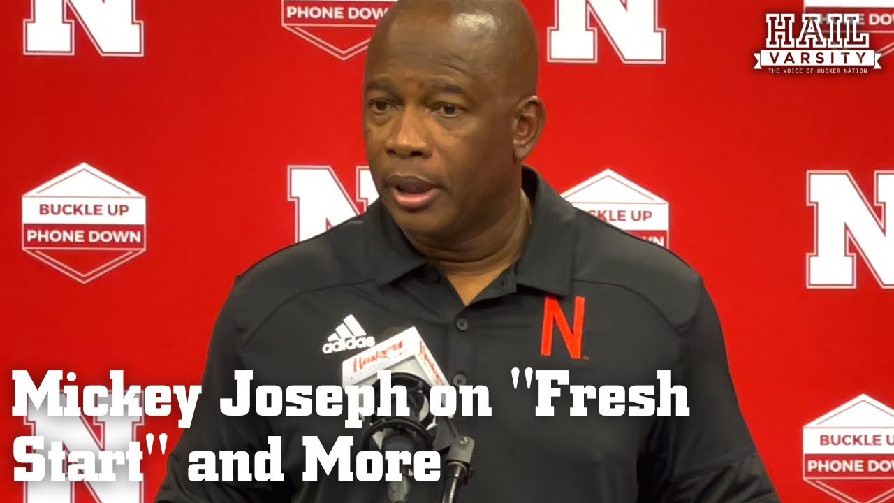 Nebraska Football: Mickey Joseph on "Fresh Start" and More - YouTube