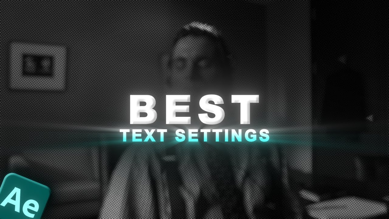 Best 'TEXT GLOW SETTINGS' For Your Edits | After Effects - YouTube
