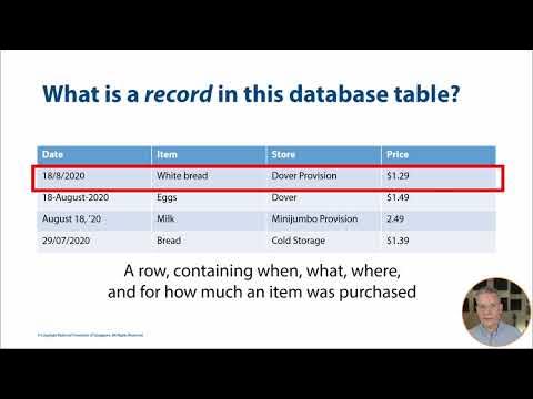 Introduction to databases part 1: the table - YouTube