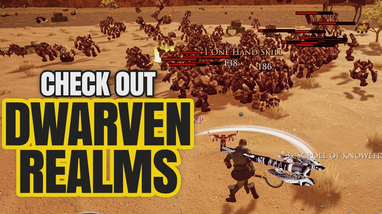 Slay hordes of enemies and tear through realms in hack&slash roguelike game DWARVEN REALMS - YouTube