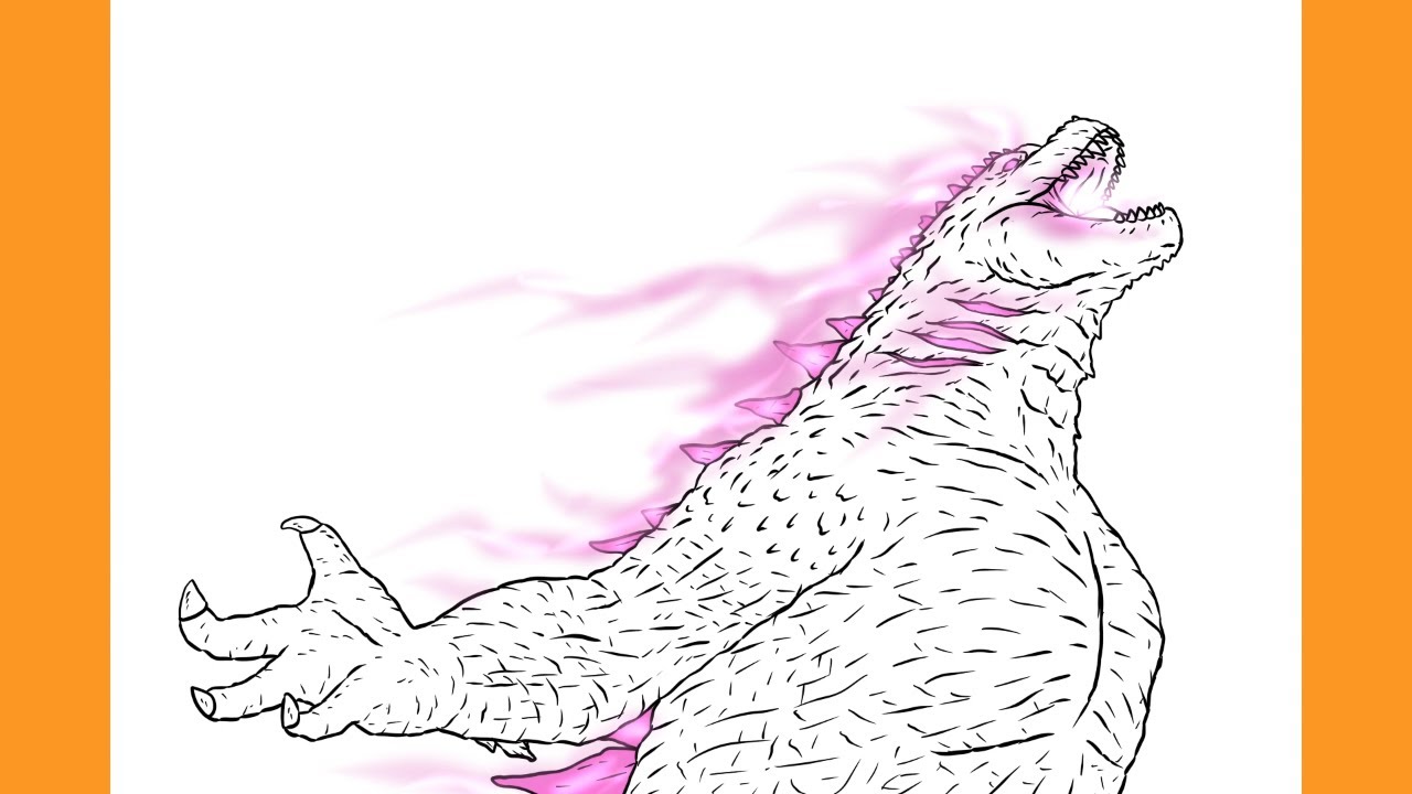 How to Draw GODZILLA (PINK) | Godzilla x Kong: The New Empire - YouTube