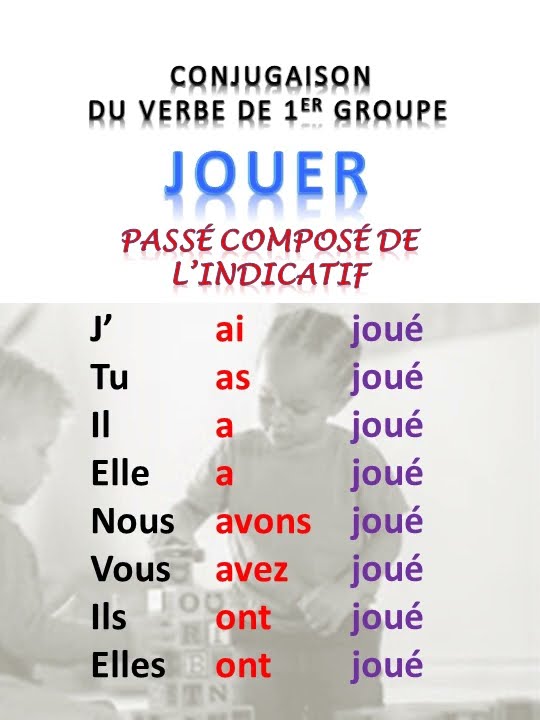 Jouer au passé composé #français #shortsvideo #verbe #conjugaison # ...