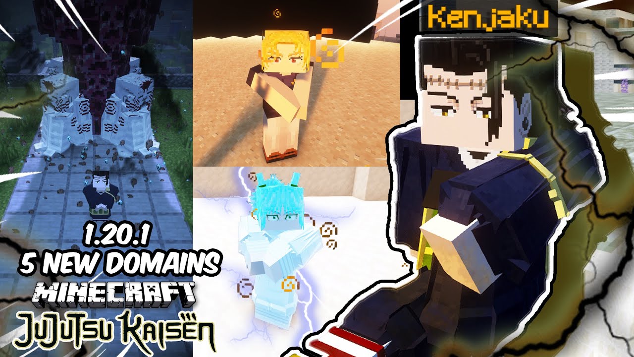 5 New DOMAIN EXPANSION Including KENJAKU and TSUKUMO inside Minecraft ...