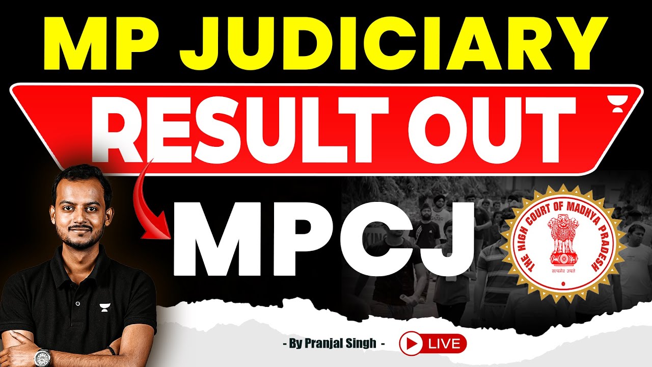 MPCJ Result Out | MP Judiciary | MP Civil Judge | Pranjal Singh - YouTube
