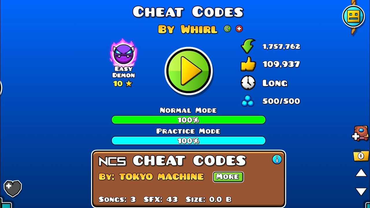 (GMD Easy Demon) Cheat Code - Whirl (Completed) - YouTube