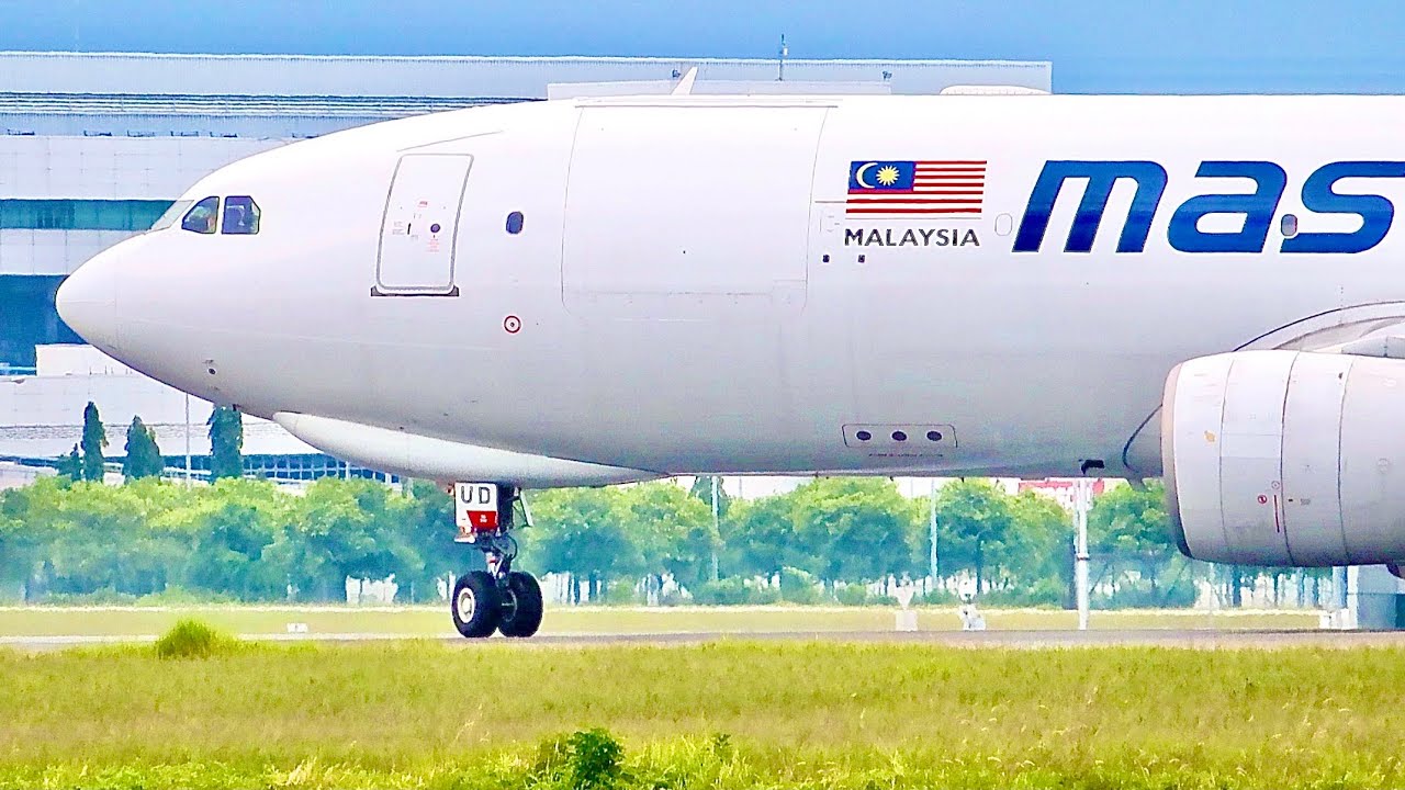 MASkargo Airbus A330-223F 9M-MUD takeoff at KLIA - YouTube