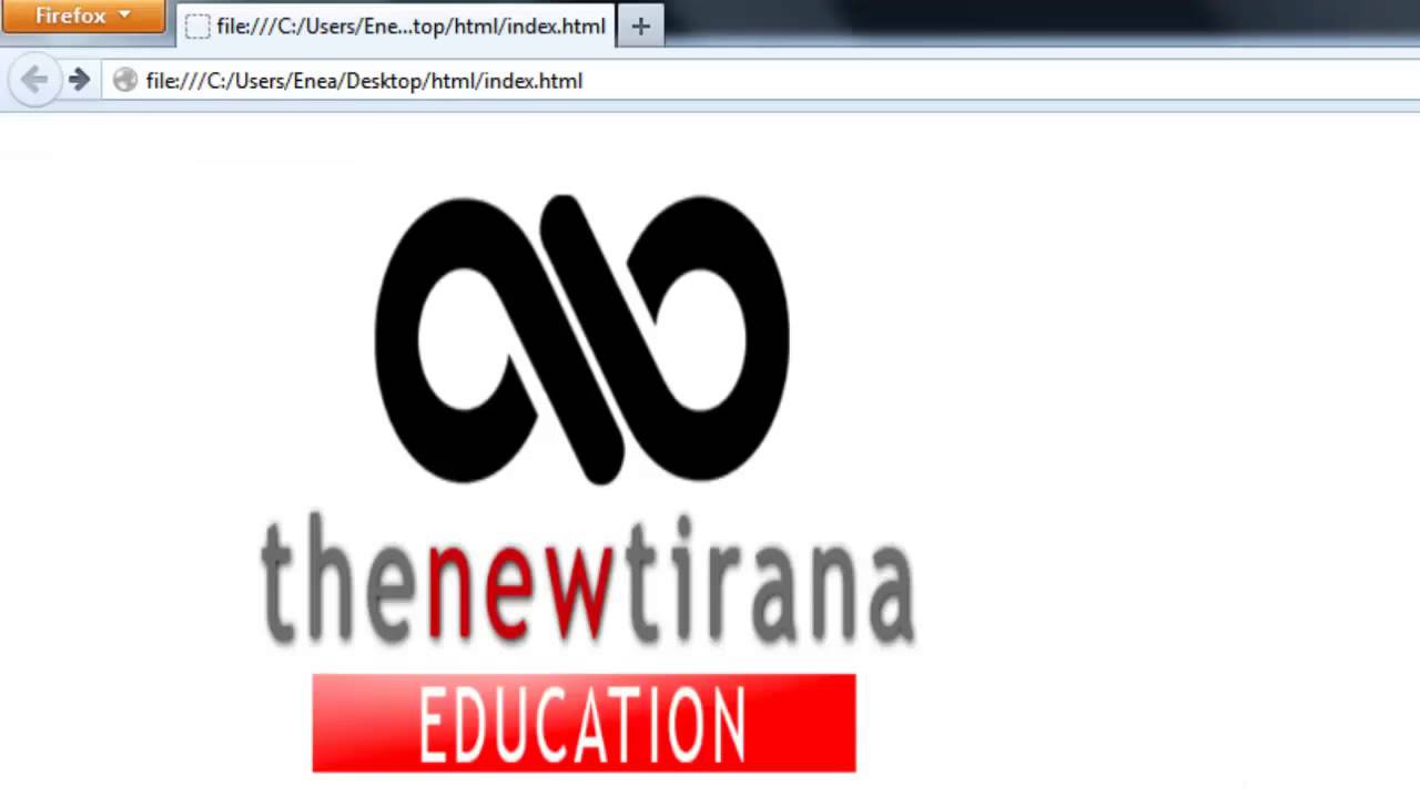 HTML Shqip - 5 - Ngarkimi i fotos - Tirana Education - YouTube