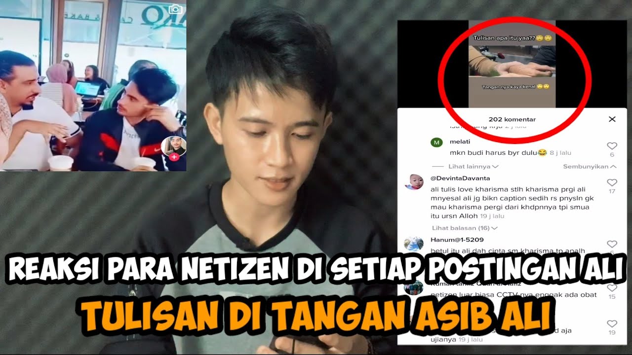 Tulisan di tangan asib Ali,love kharisma??‼️Ali mau ke dufan sama akash ...