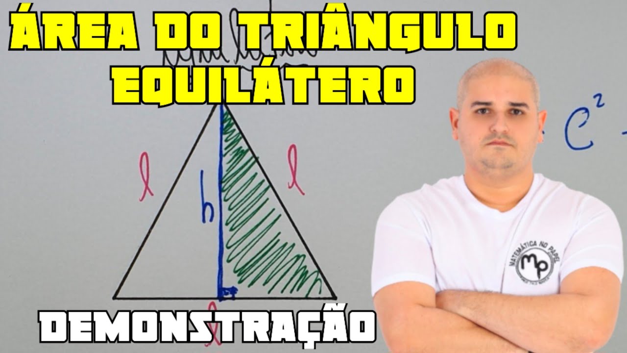 Demonstração fórmula da área do triângulo equilátero - YouTube