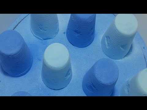 baking soda asmr | oddly satisfying | blue crunch - YouTube