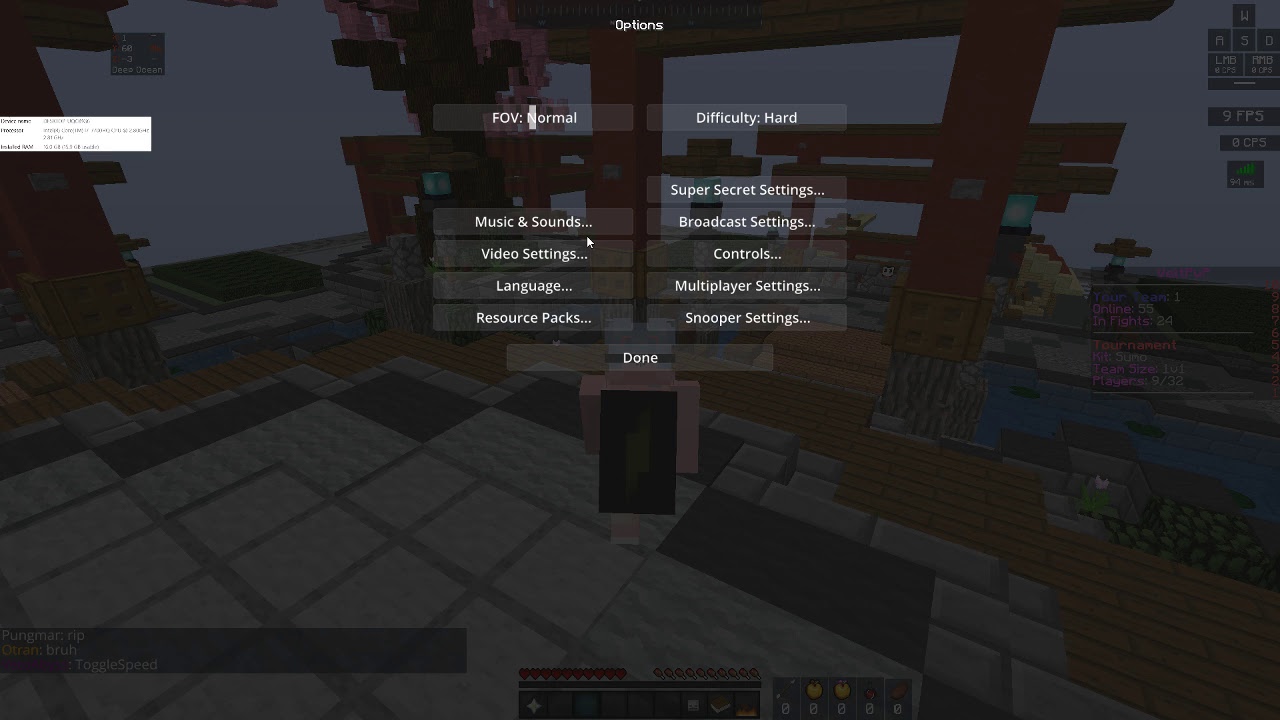 [Minecraft] Pot/UHC Practice - Sub = 2 Duels!!! - YouTube
