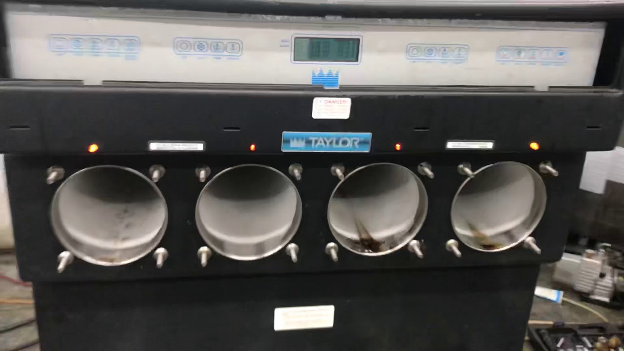 Mix Test: Taylor 349 Single Phase Air Cool Frozen Dessert Machine - YouTube