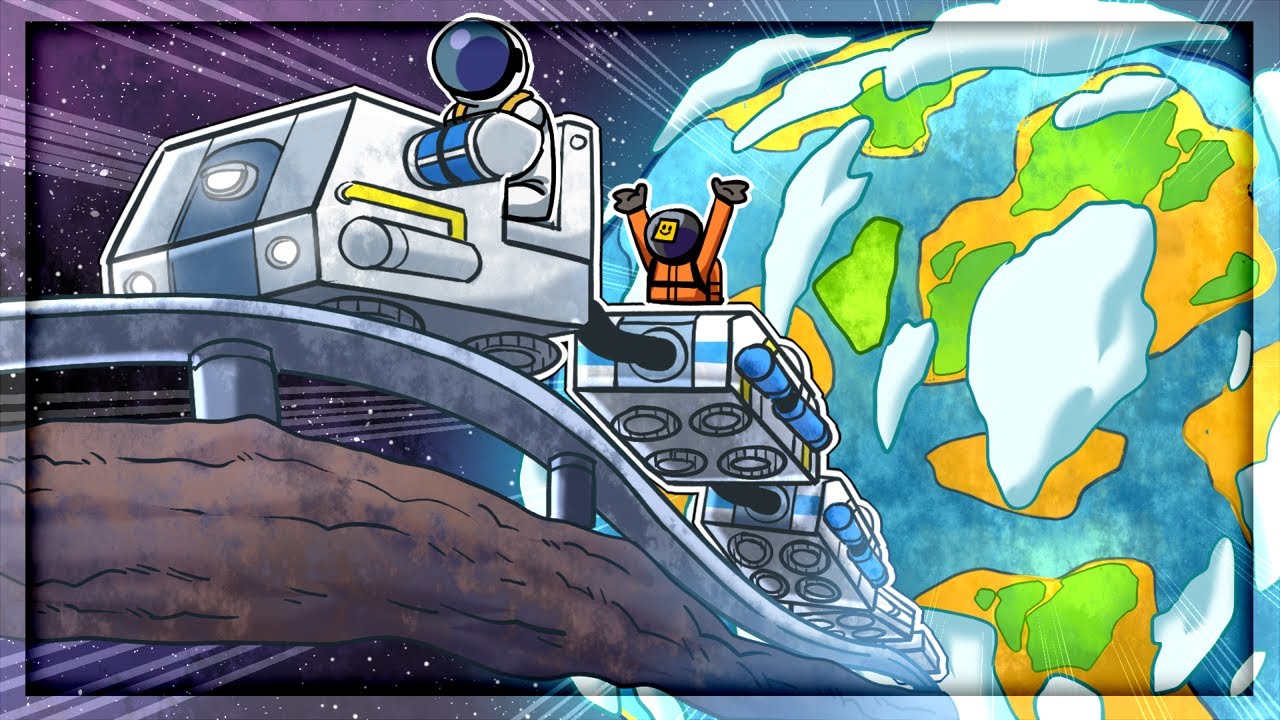 Building A Train To OUTER SPACE in Astroneer - YouTube