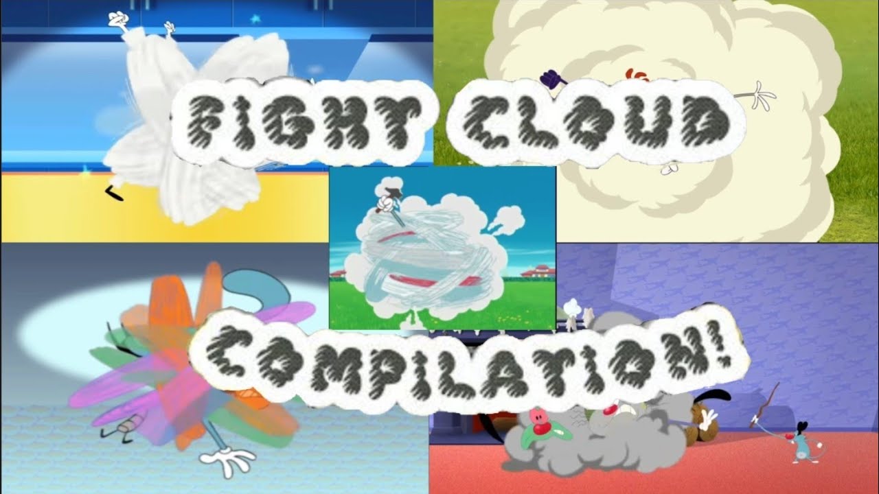 Oggy And The Cockroches Fight Cloud Compilation - YouTube