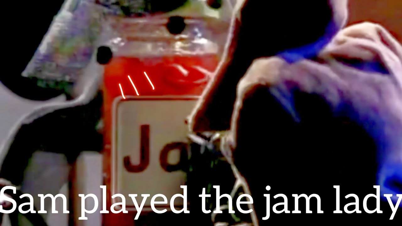 Sam spuds helping the jam lady unstick then puts it back again - YouTube