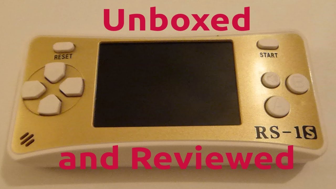 Generic Retro Handheld Console with 168 Games - RS-1 & RS-1S - Reviewed ...