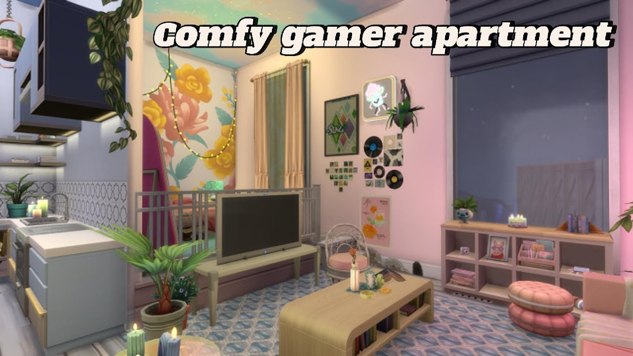 i used the new comfy gamer kit to build an ADORABLE apartment 🌸 - YouTube