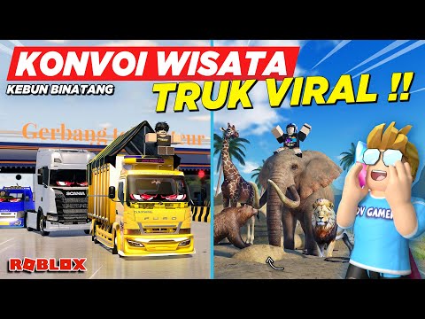 WISATA TRUK TELOLET BASURI VIRAL KE KEBUN BINATANG TERBESAR !! ROLEPLAY TRUK INDONESIA - Roblox