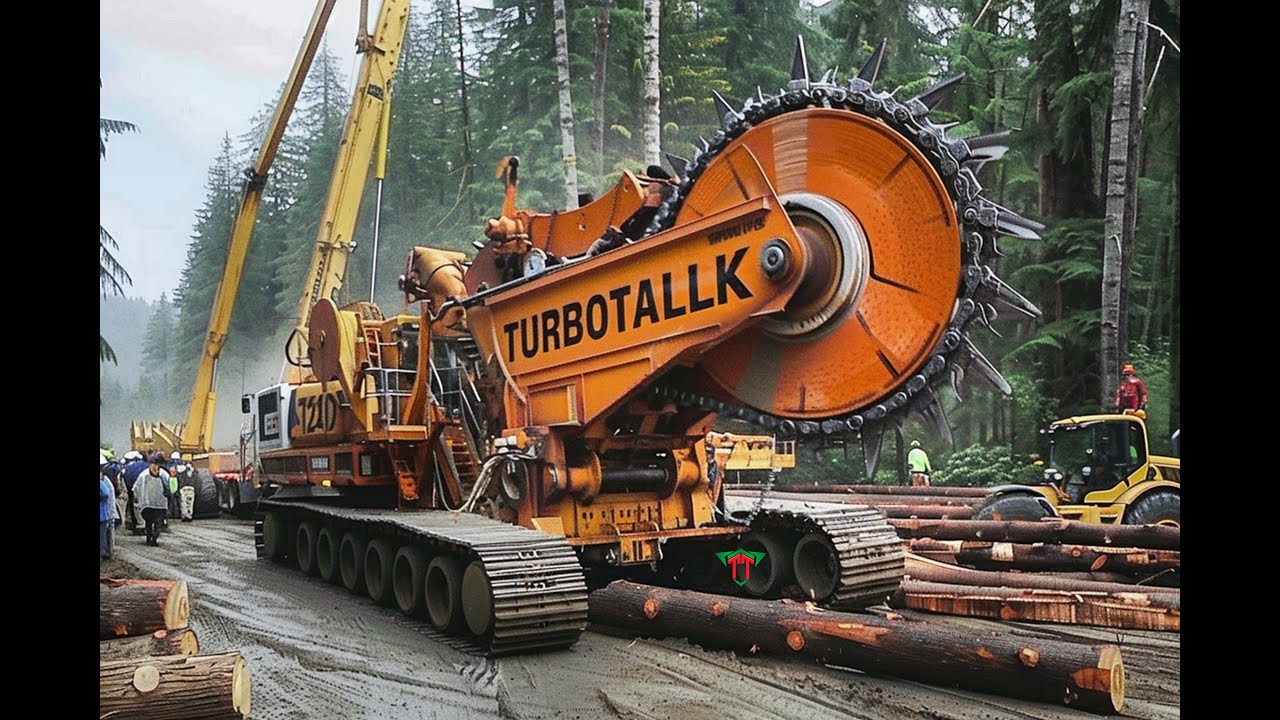 Extreme Logging Trucks | Extreme Dangerous Fastest Big Chainsaw Cutting ...