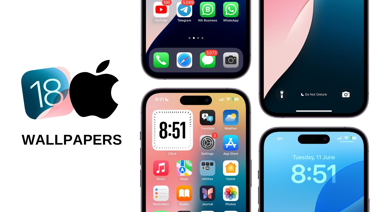 How to Get iOS 18 Wallpapers on iPhone - YouTube