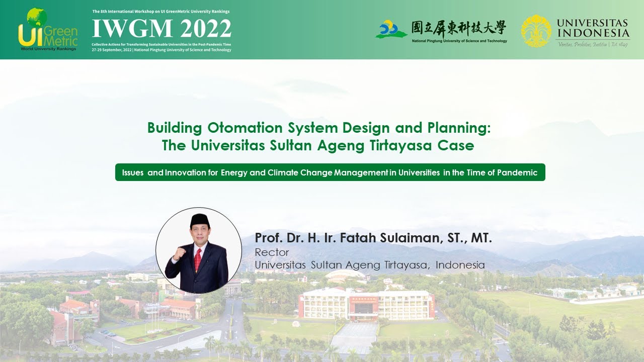 1. Prof. Dr. H. Ir. Fatah Sulaiman, ST., MT. - Building Otomation ...